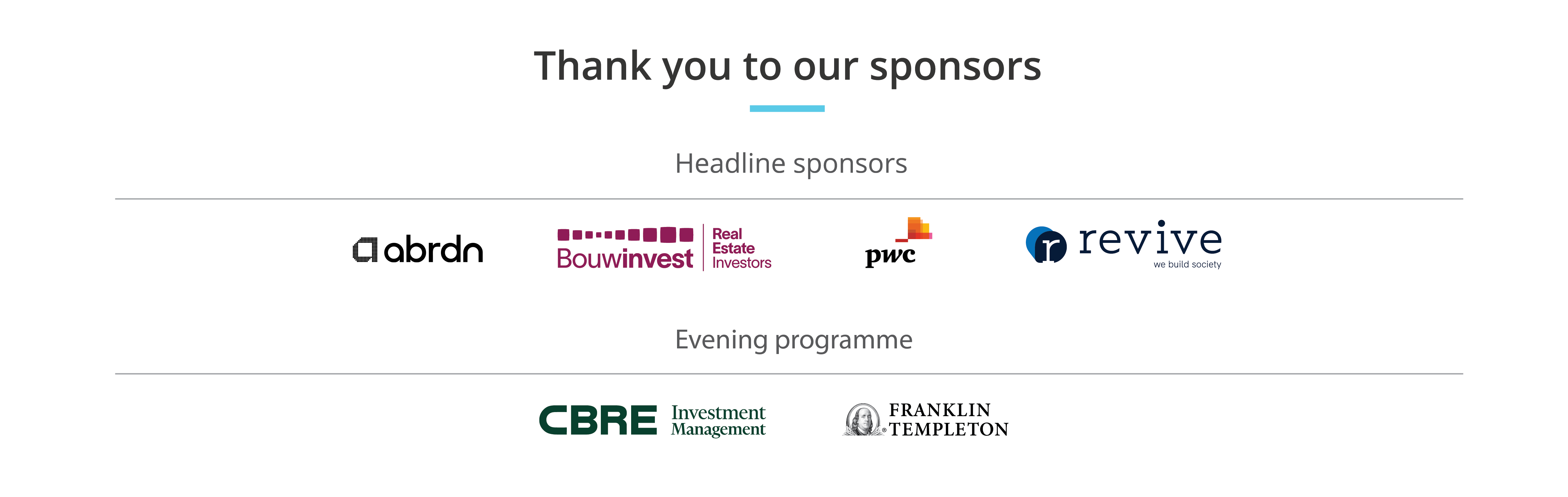 ESG Conference 2024: thank you sponsors | INREV